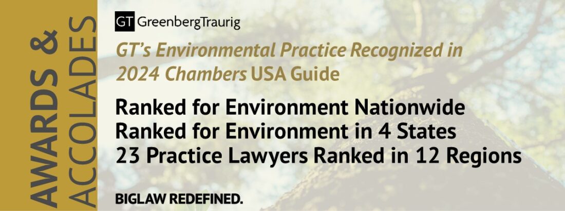 GT’s Environmental Practice Recognized in 2024 Chambers USA Guide | E2 ...